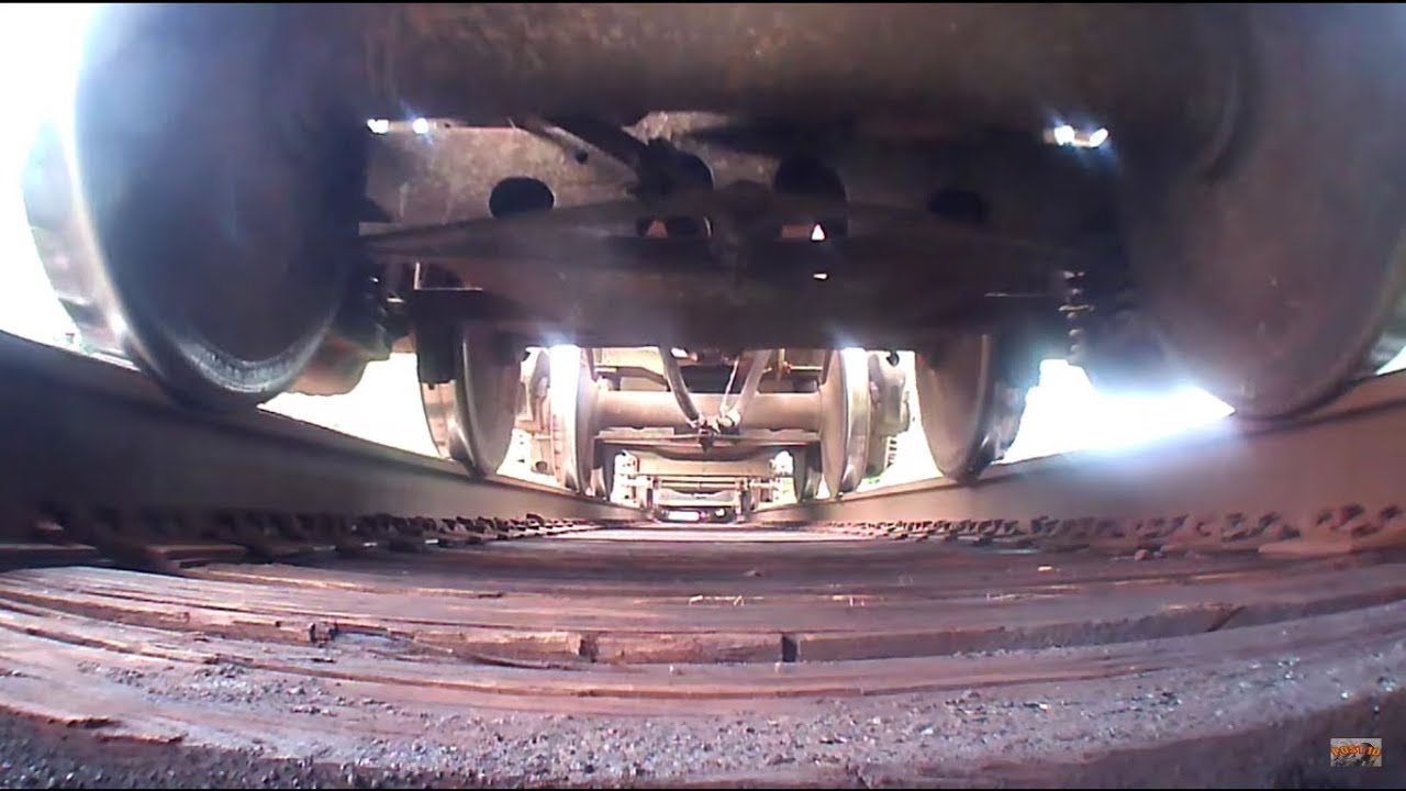 Under Side View of Trains Slow and Fast - YouTube
