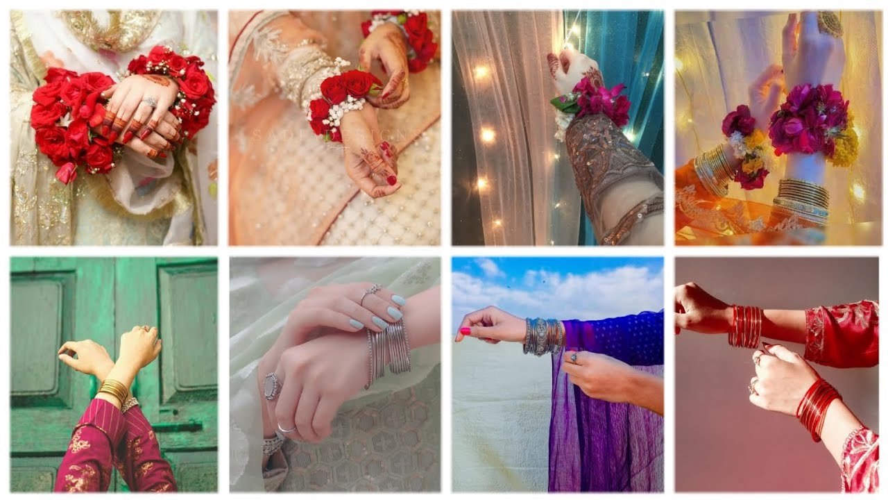 Bangels & gajry dpz for girls | hand with bangels dpz | Stylish girls ...