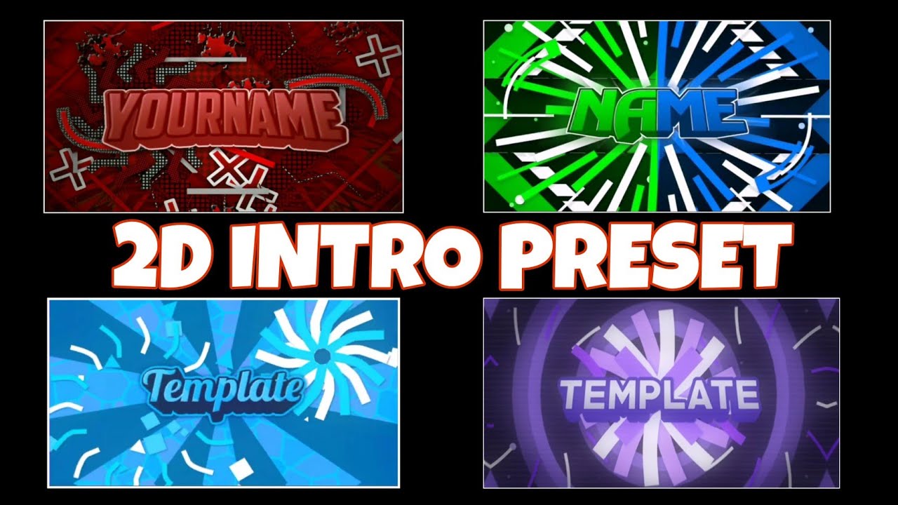 +6 2D INTRO PRESET/TEMPLATE || ALIGHT MOTION - YouTube