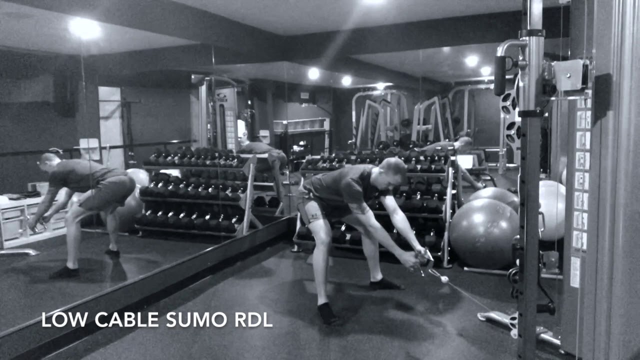 Low Cable Sumo RDL - Upside Strength Exercise Library - YouTube