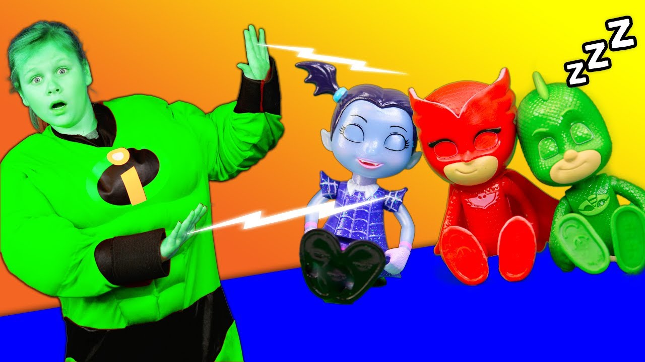 The Incredible Assistant Zaps Sleeping PJ Masks and Vampirina to Save ...