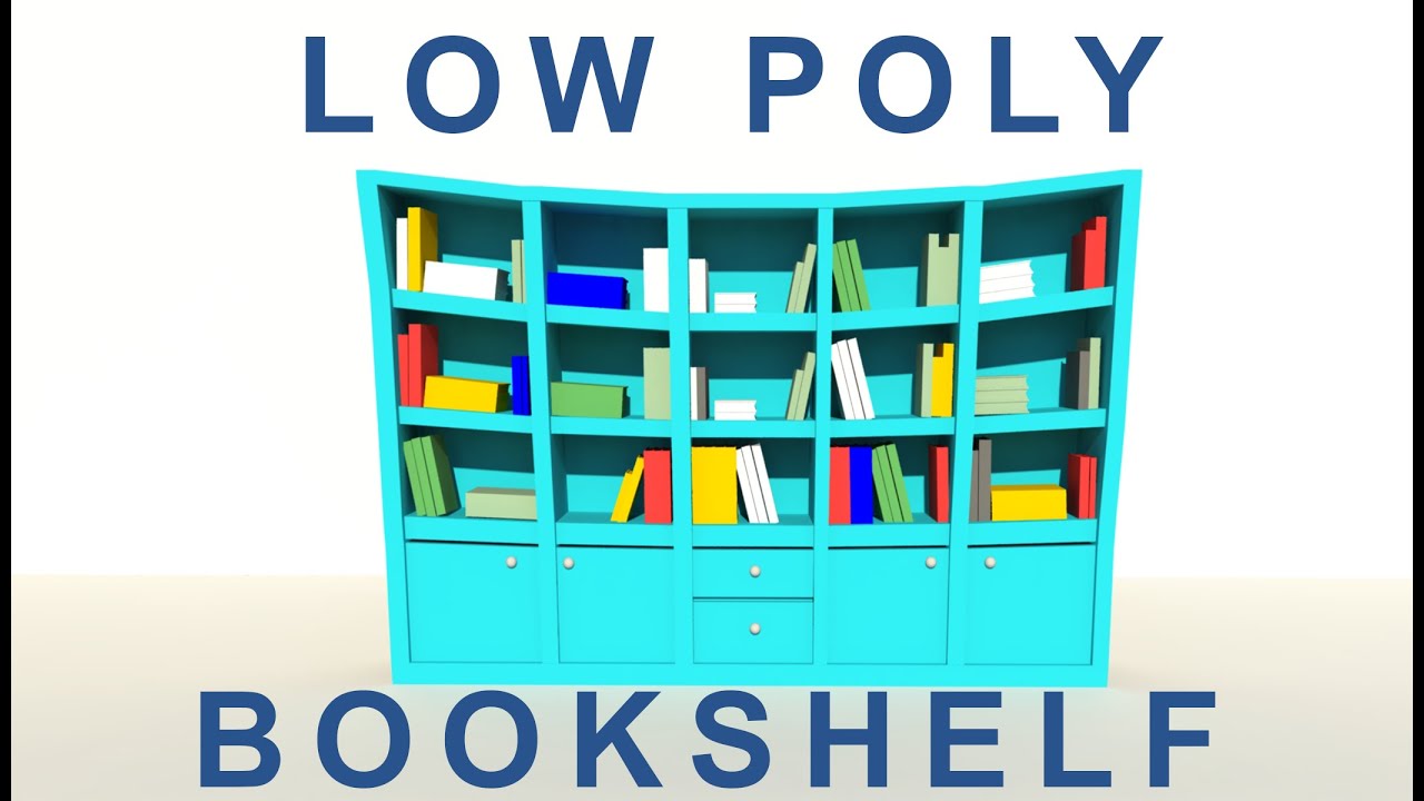 How to make bookshelf in 3D (Part 1) - YouTube