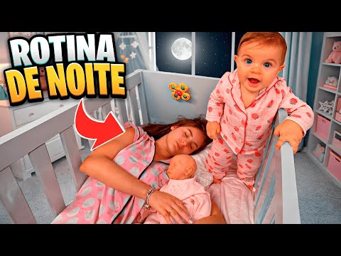 ROTINA DA NOITE DA MELISSA *Quem dormiu primeiro???
