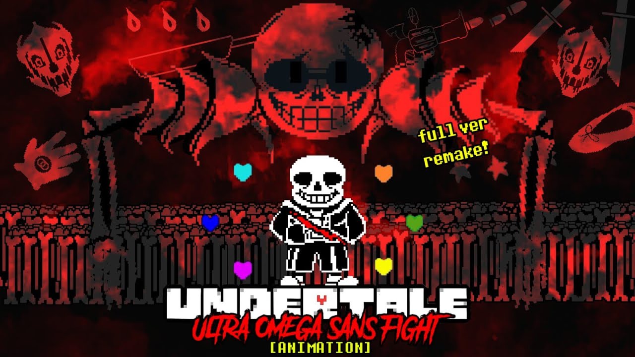 [full remake animation] undertale ultra omega sans fight [full battle ...