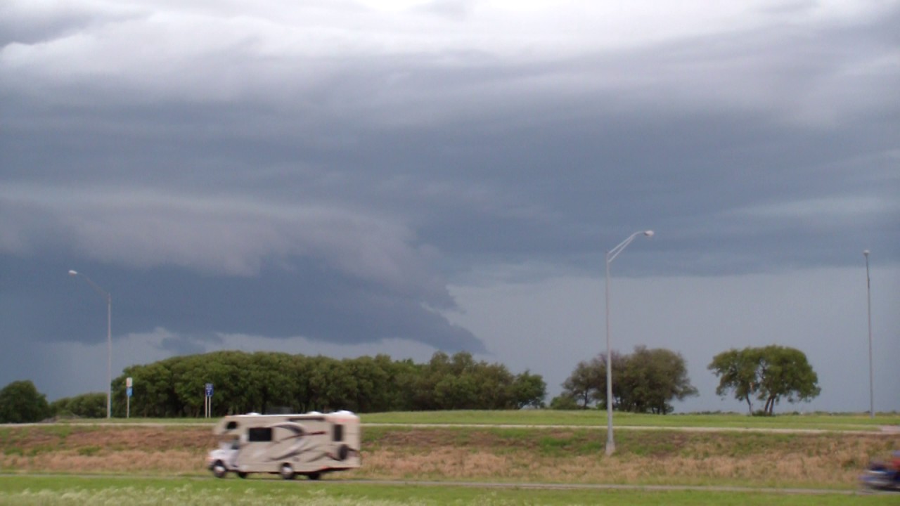 Mothership Supercell with well defined inflow tail - YouTube