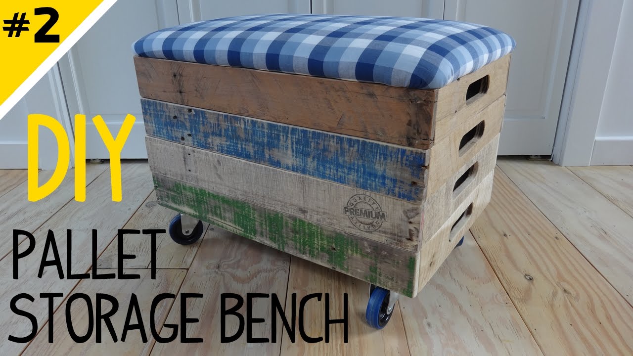 Build a Stackable Pallet Crate Storage Bench - Part 2 of 2 - YouTube