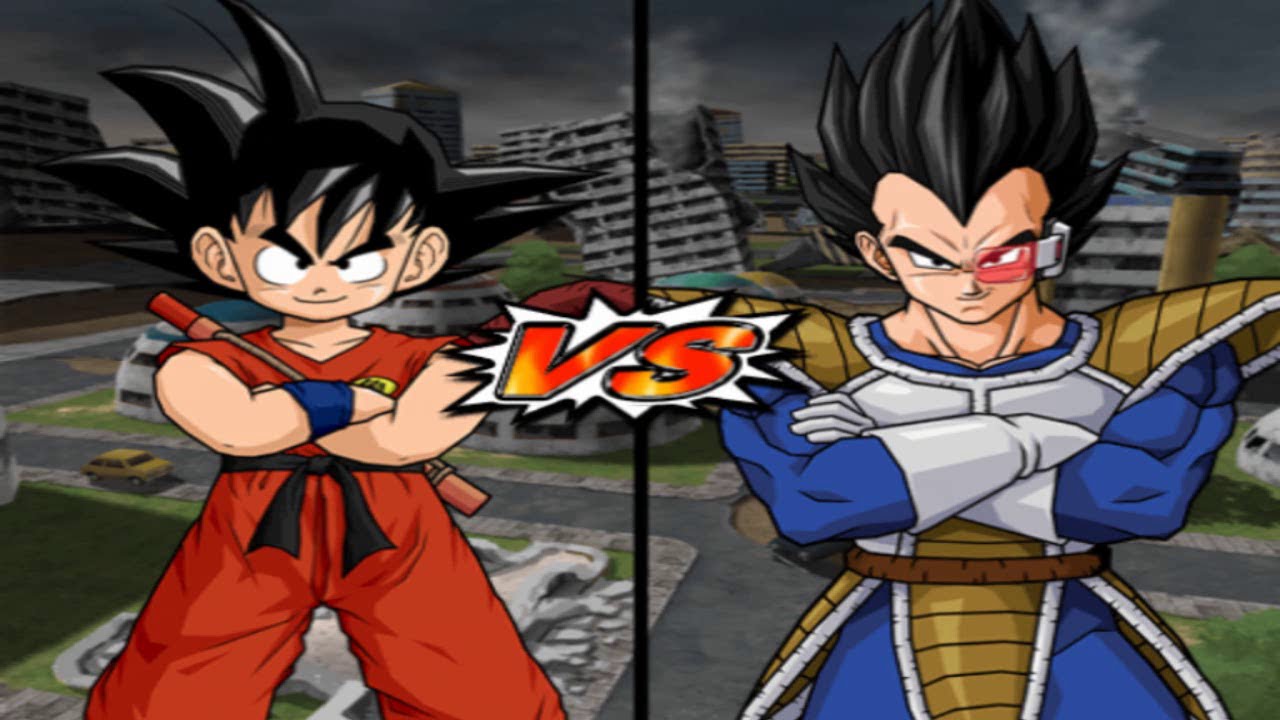Dragon Ball Z Budokai Tenkaichi 3: Goku Pequeño vs Vegeta Explorador ...