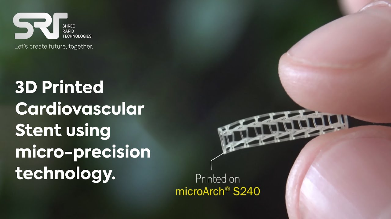 3D Printed Cardiovascular Stent - PμSL technology from BMF - YouTube