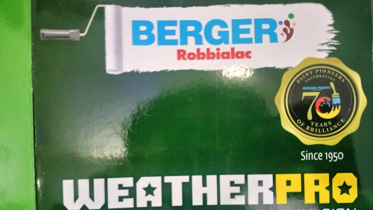 BERGER Paints Pakistan Information Robbialac WeatherPRO Durable Acrylic ...