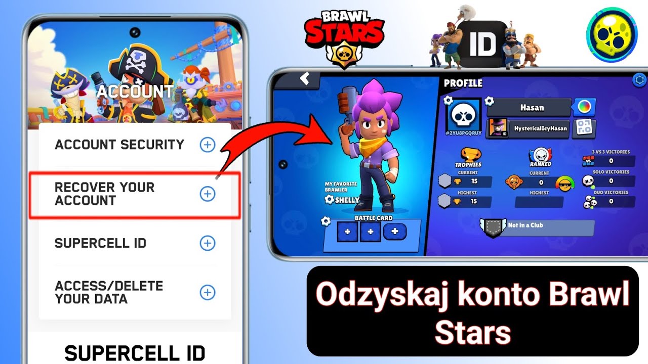 Jak odzyskać konto Brawl Stars (2024) | recovery supercell id - YouTube