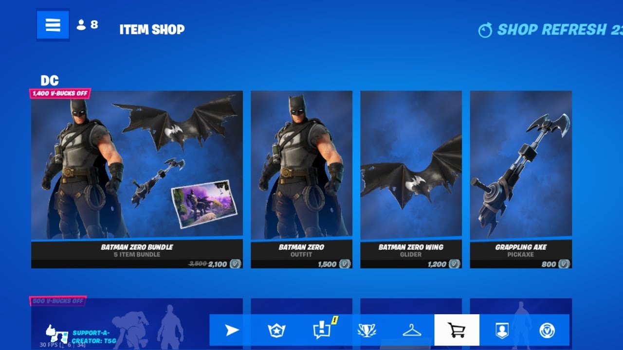 BATMAN DAY! DC SKINS BACK IN THE ITEM SHOP - YouTube