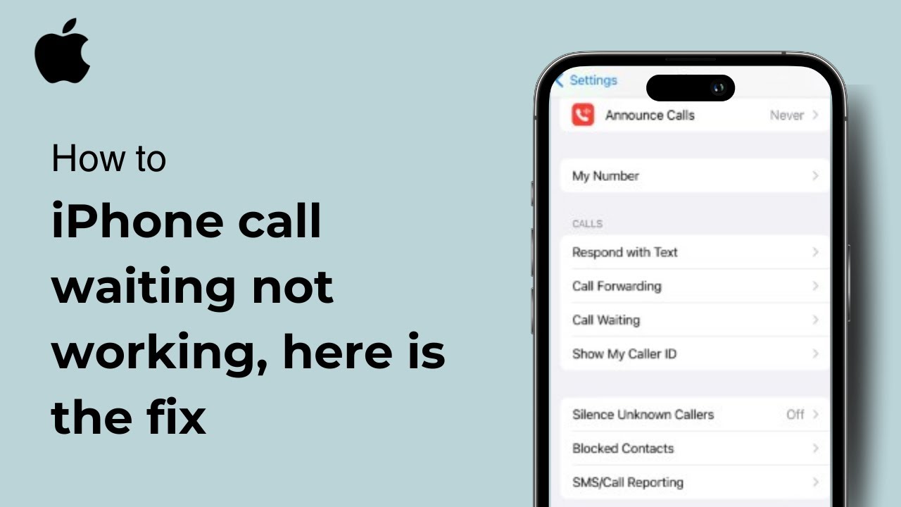 iPhone call waiting not working, here is the fix ( iOS ) 2024 - YouTube