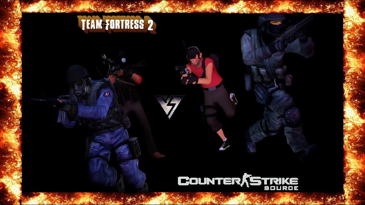 The TF2 Mercs play Counter-Strike: Source - YouTube