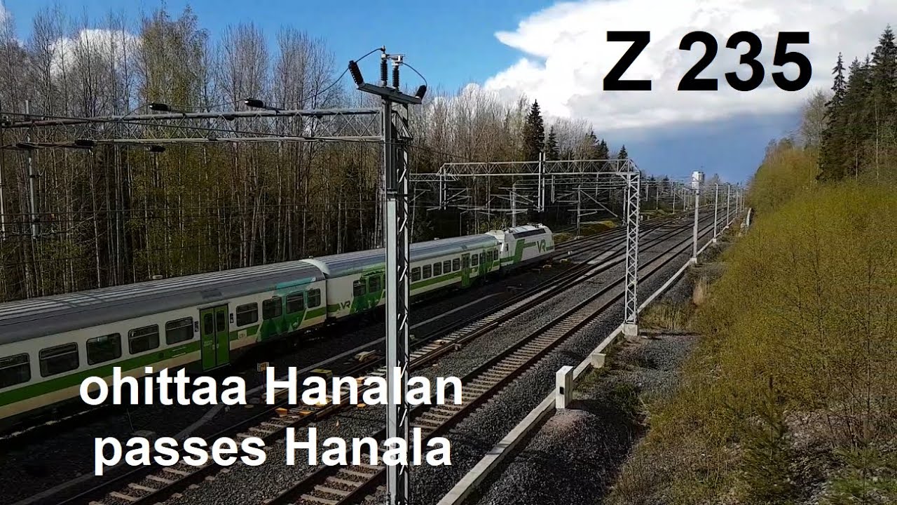 Z-juna 235 ohittaa Hanalan | Z train 235 passes Hanala | (20.5.2020 ...