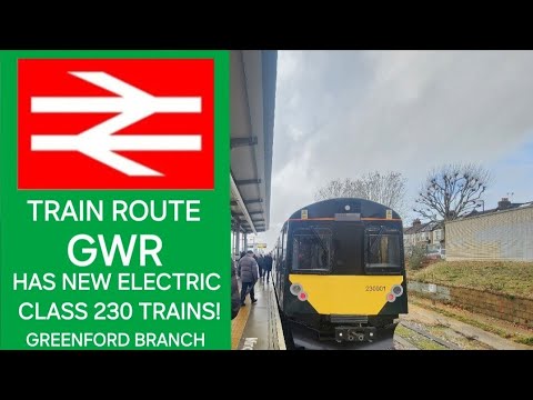 Train Route GWR Has New Electric Class 230 Trains! Greenford Branch ...