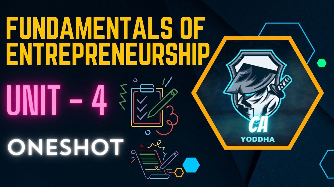 UNIT - 4 | ENTREPRENEURSHIP DEVELOPMENT PROGRAMME | ONESHOT | #B.COM|# ...