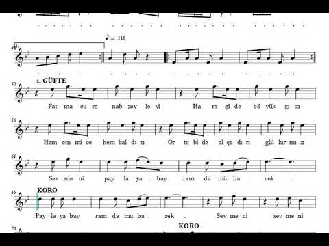 Bayram Günü Saat Tezde - Nota Eşliğinde İcrâ (Ahenk: Müstahsen Neyi - D#)