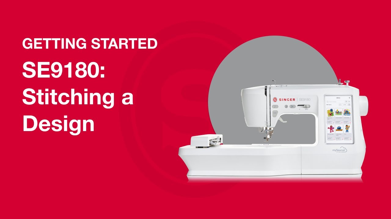 Getting Started SE9180: Stitching a Design - YouTube