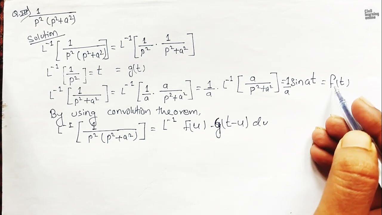 Inverse Laplace convolution type problems || Inverse laplace Transformation - YouTube