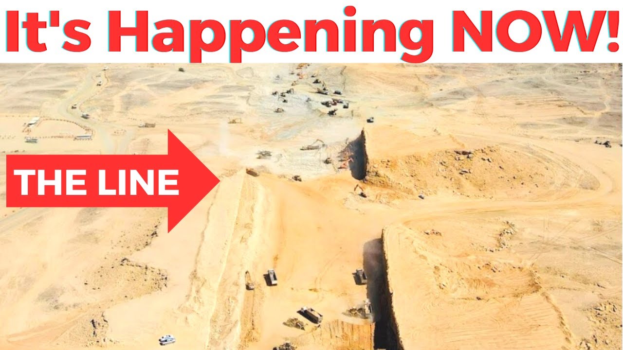 The Line Begins Construction! It's Happening NOW! 😲 2023 UPDATE - YouTube