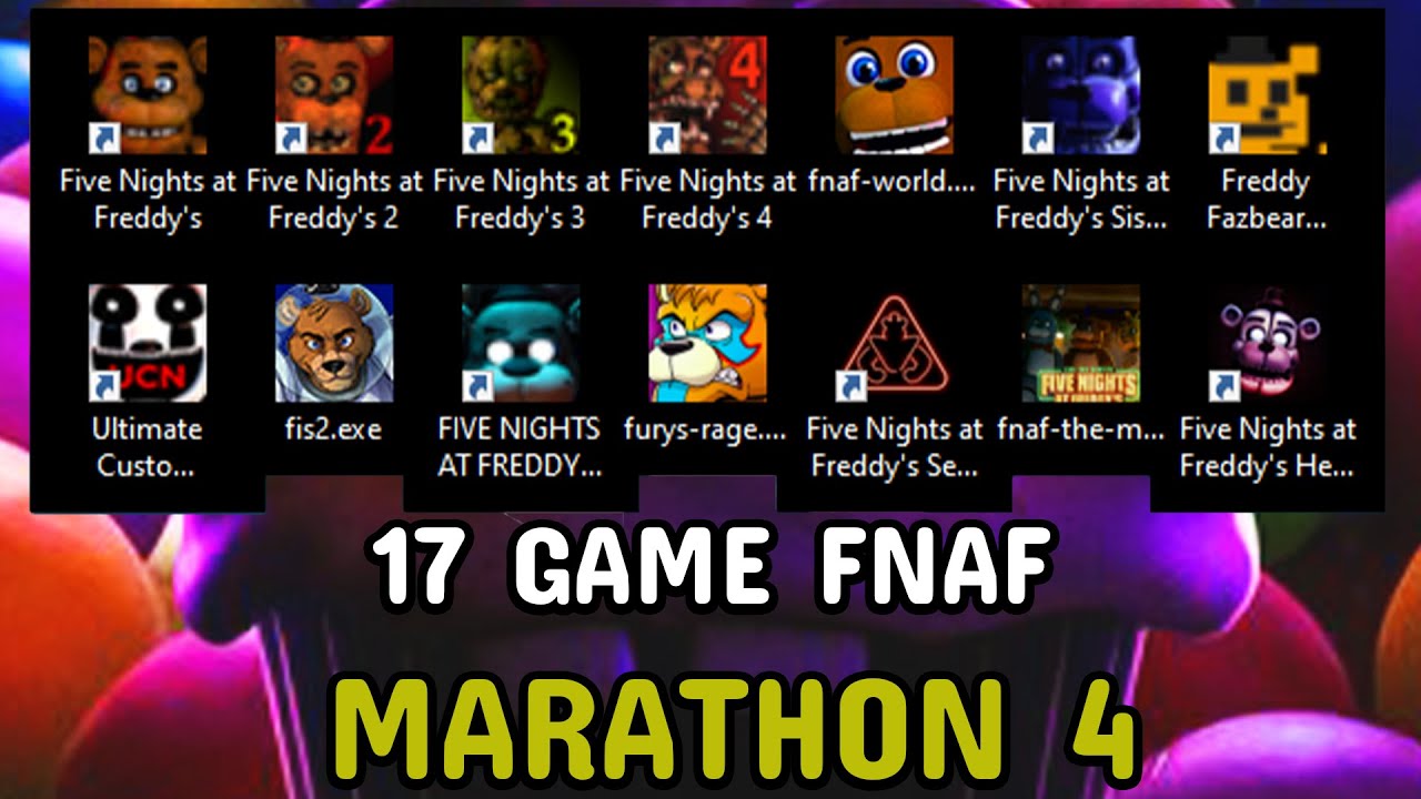 ALL FNAF GAMES MARATHON 4 VOD - YouTube