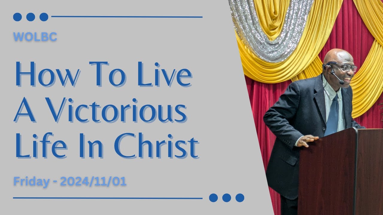How To Live A Victorious Life In Christ - Bro. Clement - YouTube