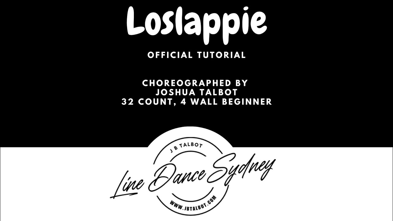 Loslappie Line Dance by Joshua Talbot [OFFICIAL TUTORIAL] - YouTube