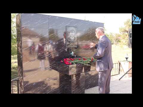 Qazaxda şəhid Səməd Hacıyevin adına olan bulağın açılışı olub