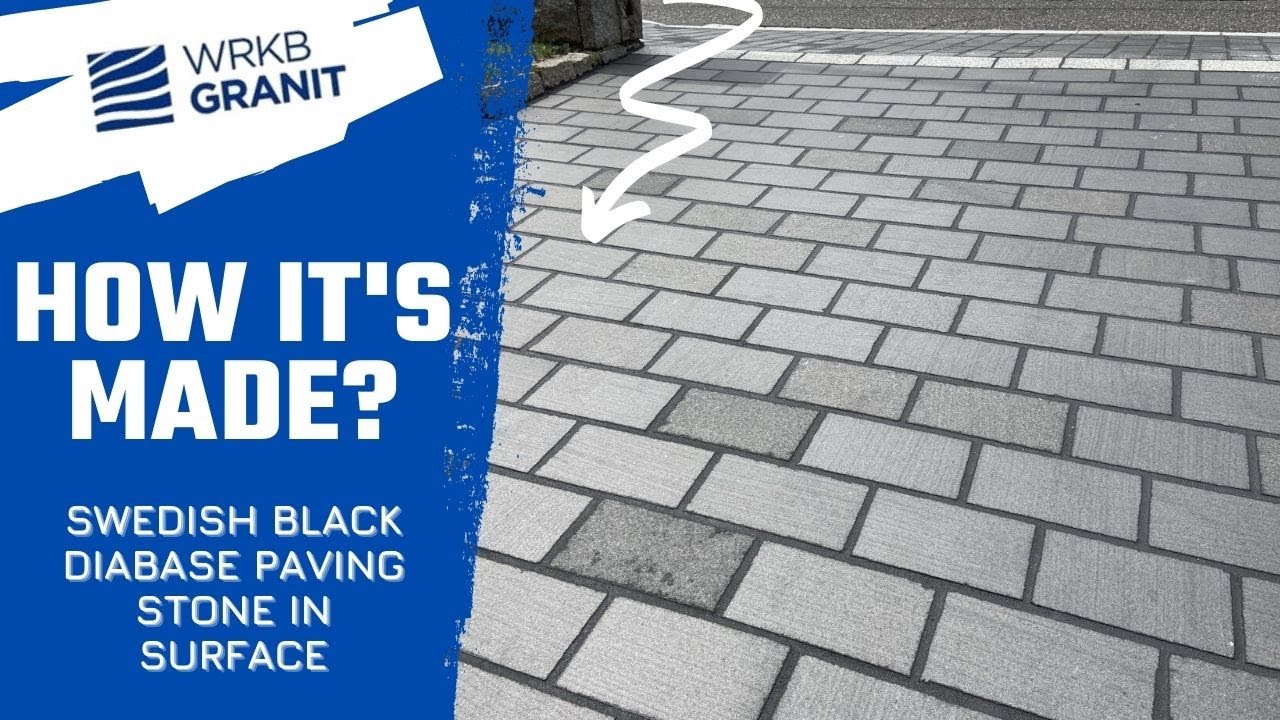 How it's made? Swedish black diabase paving stone in surface - WRKB ...