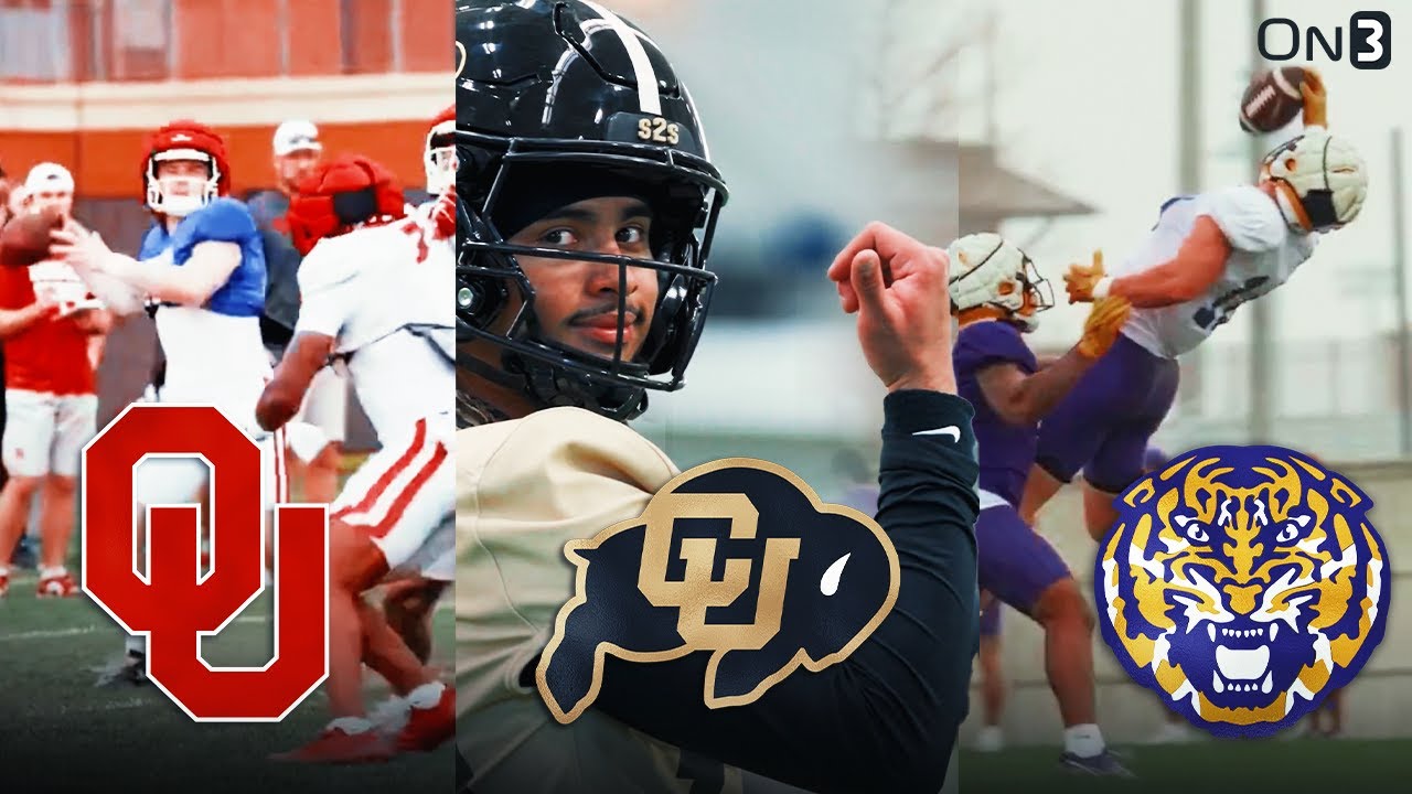BEST College Football Spring Practice Highlights From Oklahoma ...
