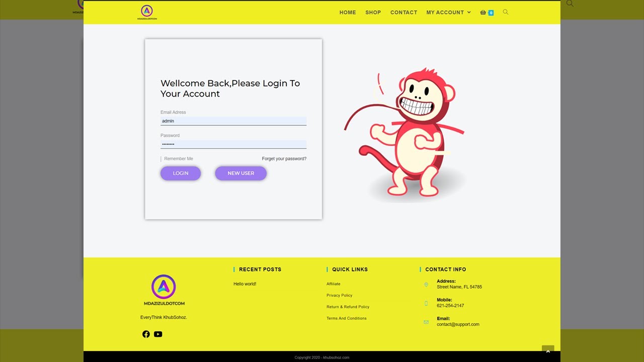 Elementor Unique Design 2020 | Elementor Login Page Design | Elementor ...