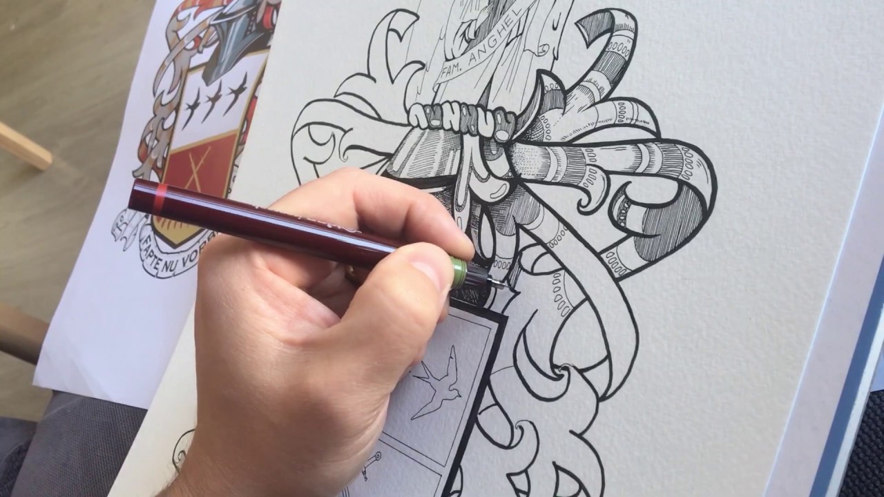 Blazonul familiei Anghel- AMAT (Stefan Amatiesei) - YouTube