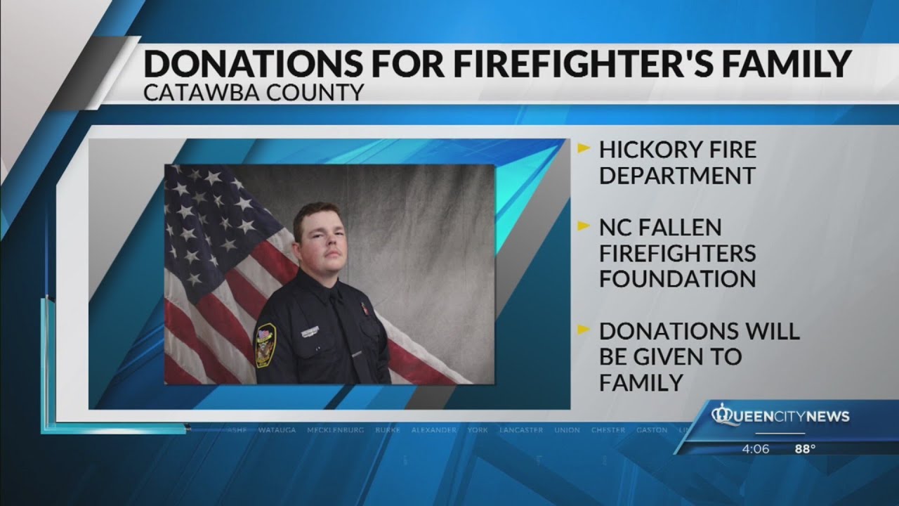 Fallen Hickory firefighter honored with funeral procession - YouTube