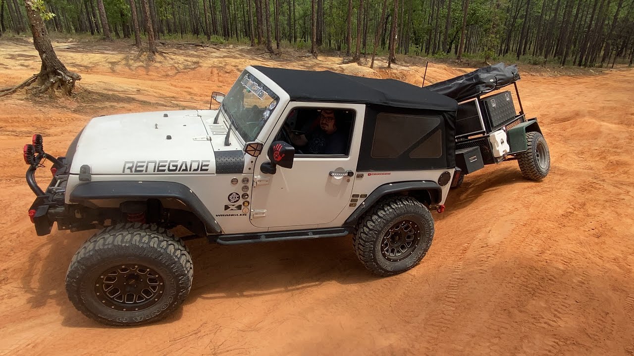 Custom Overland Trailer Offroad Test Run Homemade - YouTube