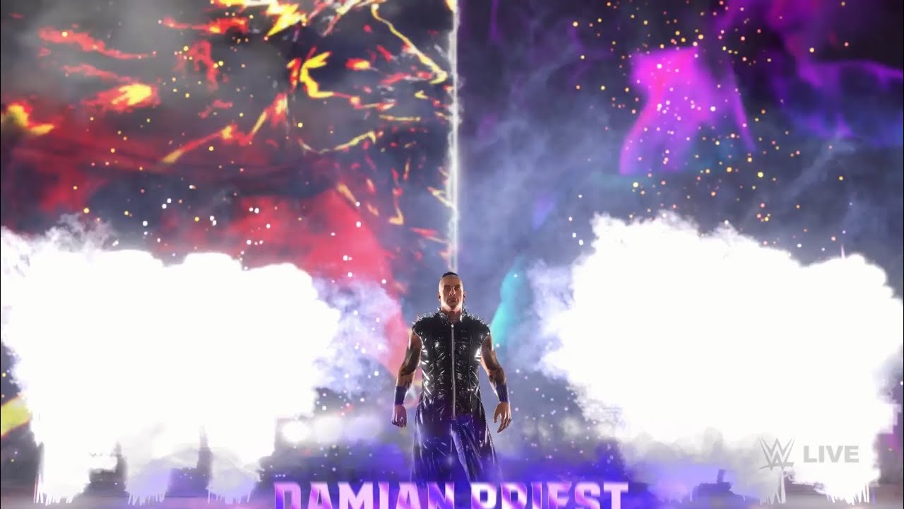 Damian Priest Entrance Custom Pyro Smackdown Arena WWE2K23 PS4 - YouTube