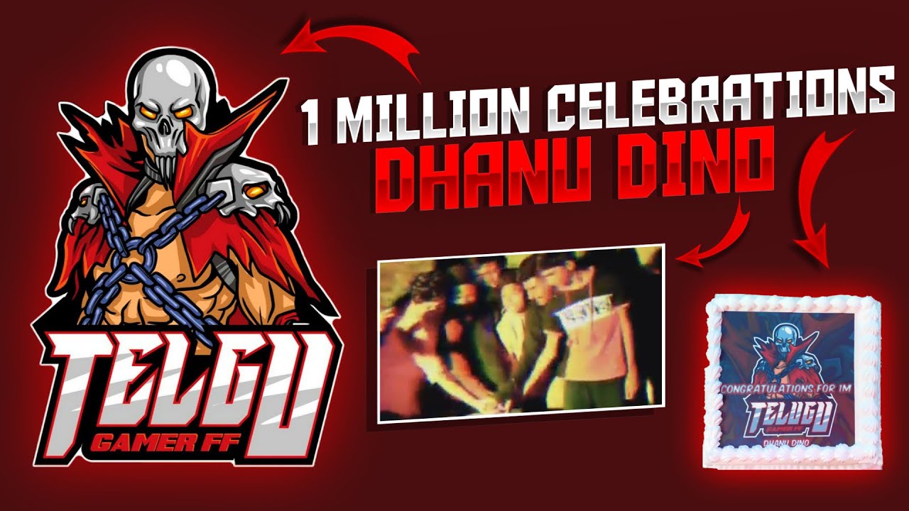 Telugu gaming ff Dhanu Dino 1 million subscribers celebrations - Garena ...