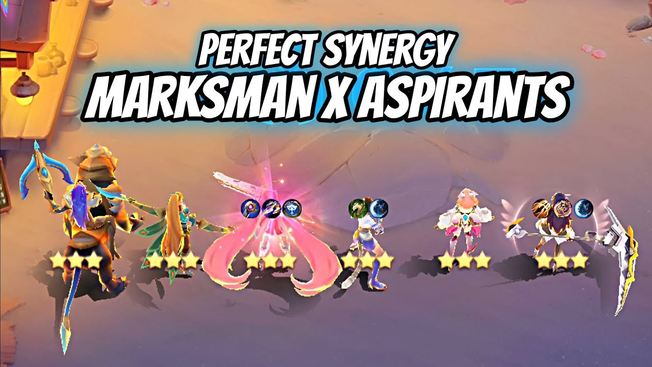 Perfect Synergy Marksman X Aspirants | Easy Gameplay Magic Chess Mobile ...