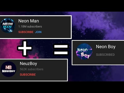 Neon man+Neuz boy =Neon boy | My channel introduction video. - YouTube