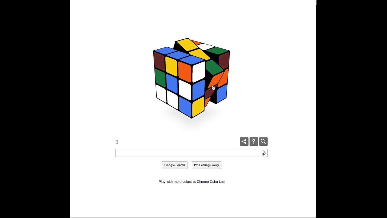 Rubik's Cube Google Doodle Puzzle - YouTube