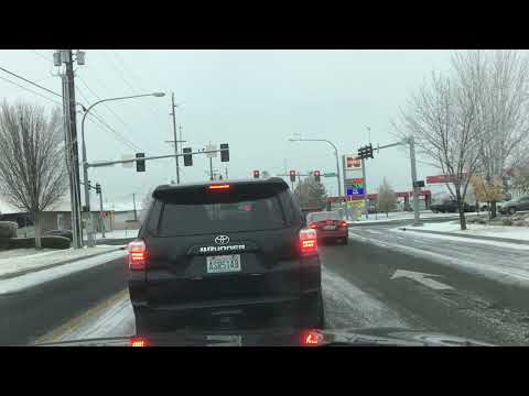Walla Walla Washington Driving in a Snow