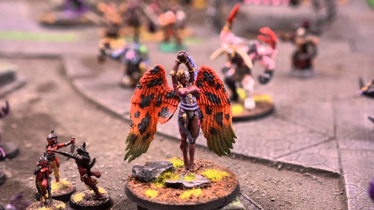 Warhammer 40k Army display Slaanesh Daemons and other Chaos - YouTube