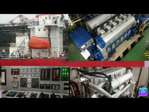 Marine engine room tour 6000 GRT Wartsila/CUMMINS and ship tour mini ...