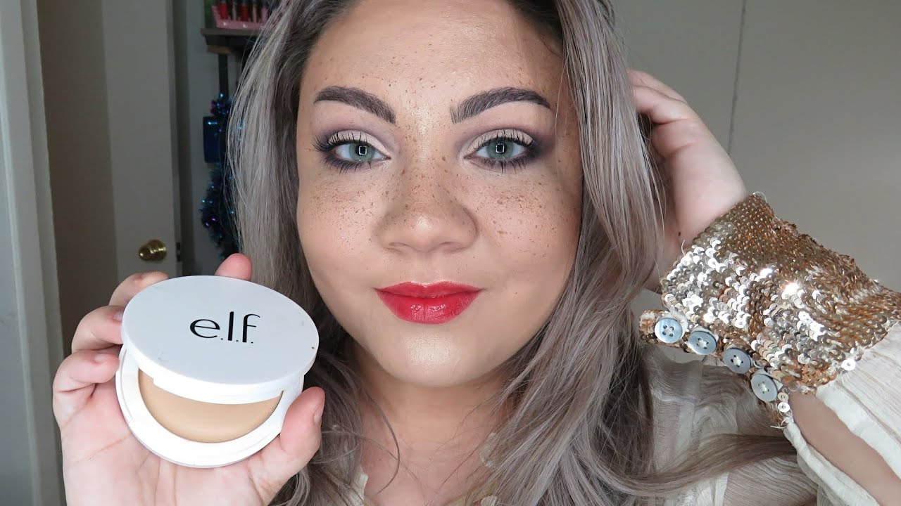 ELF Camo Powder Foundation Review/New Elf Cosmetics - YouTube