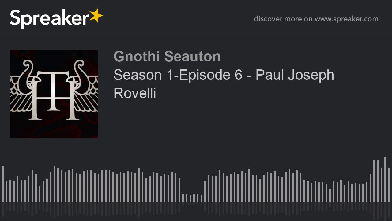 Season 1-Episode 6 - Paul Joseph Rovelli - YouTube