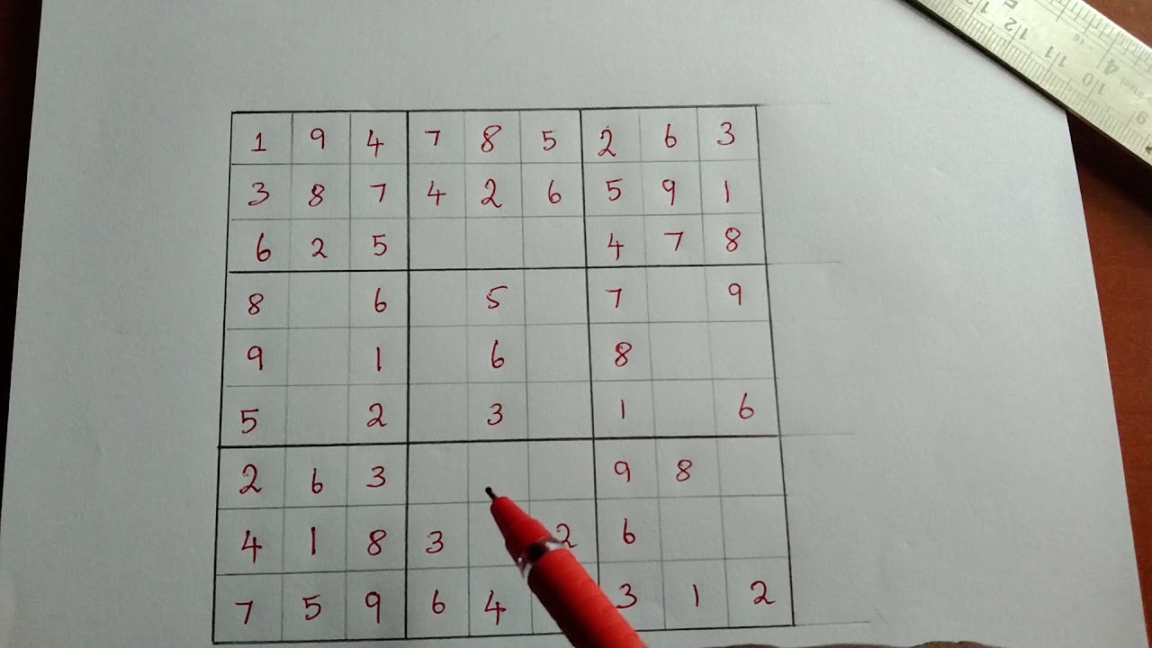 Sudoku Tricks In Tamil Youtube