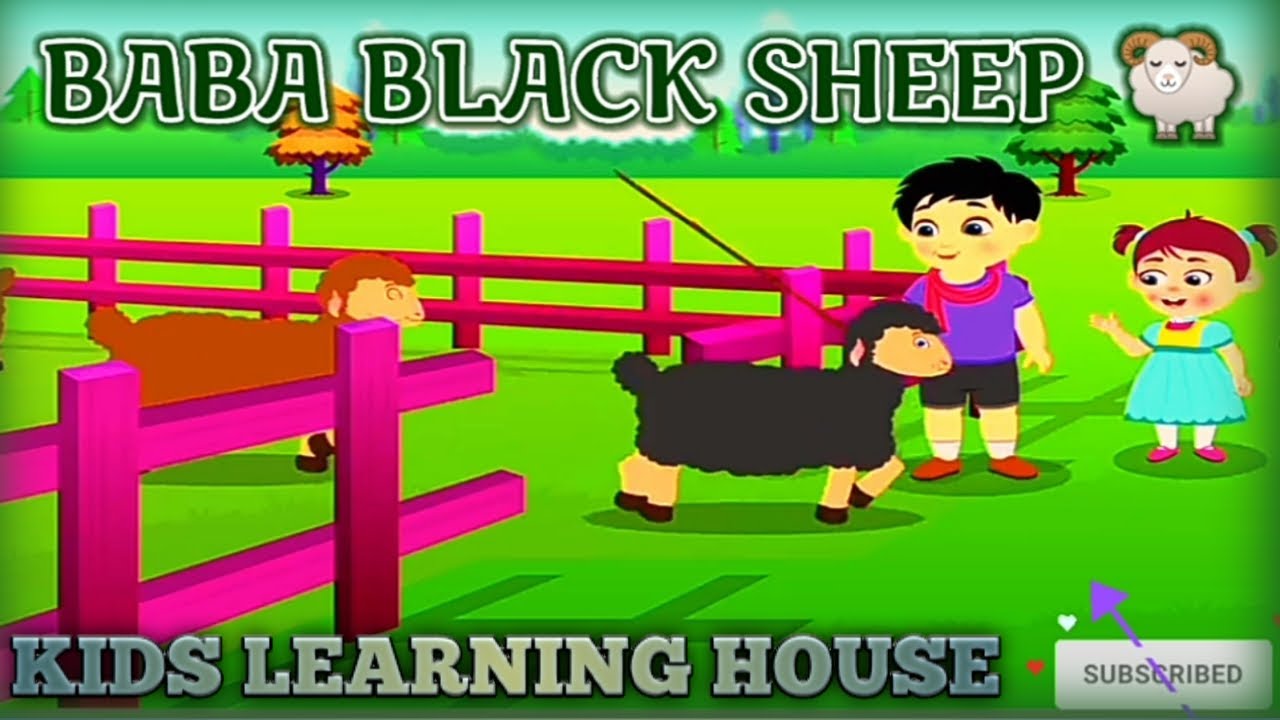 Baba black sheep 🐏 | Poem for kids | Kids Nursery Rhymes | Rhymes for ...