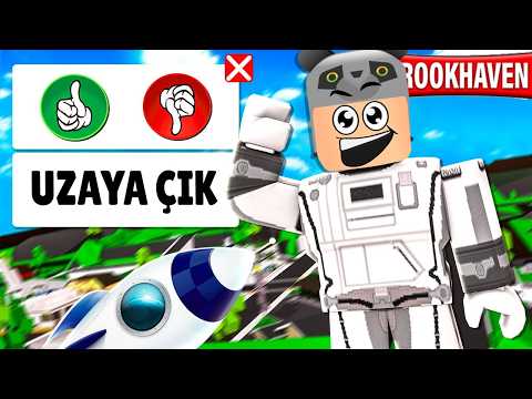 UZAYA GİTTİM!! - Roblox Brookhaven
