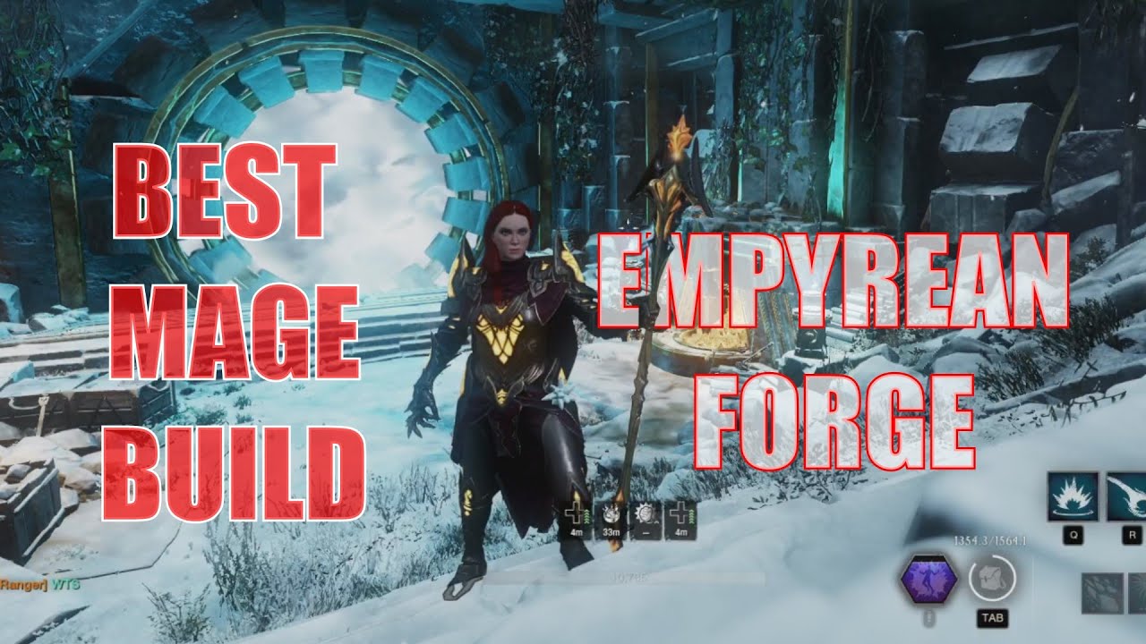 New world Empyrean forge m10 gold first top mage build - YouTube