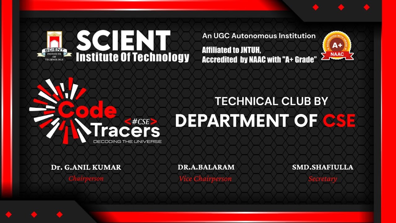 Dept of CSE has Inaugurated Technical club "Code Tracers" 2024 | Scient ...