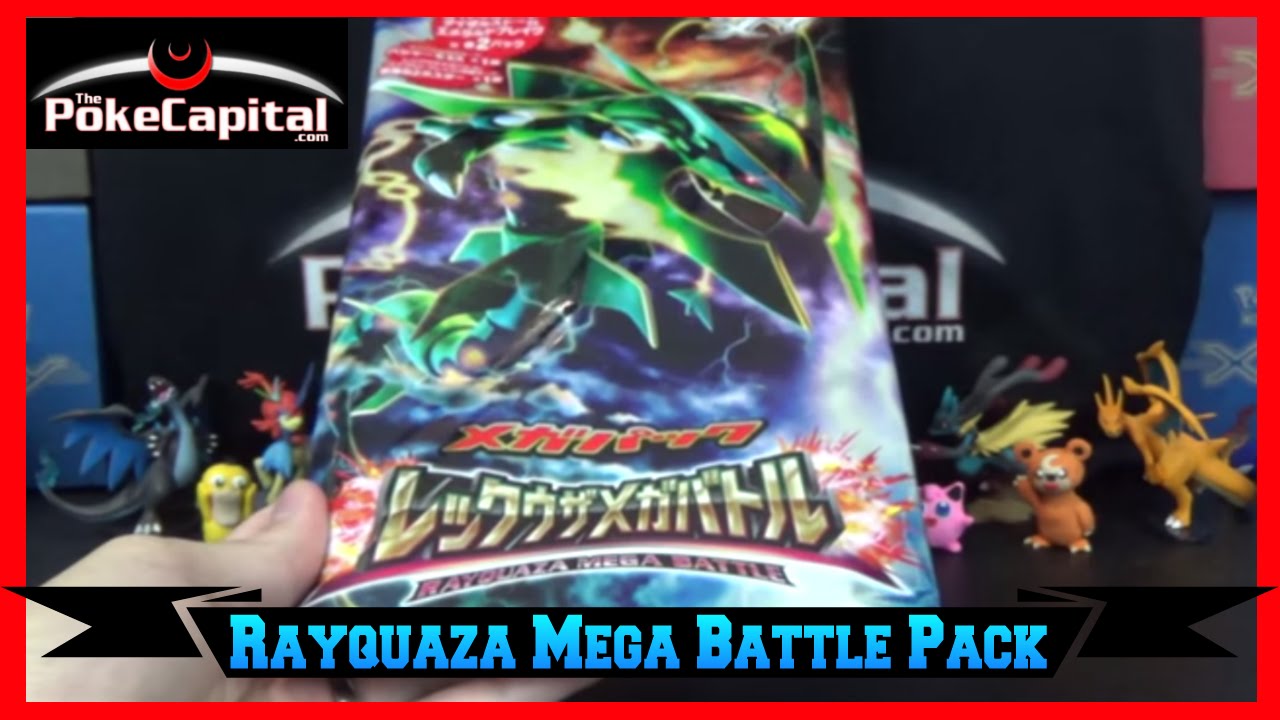 Pokemon Cards - Rayquaza Mega Battle Pack Opening - YouTube